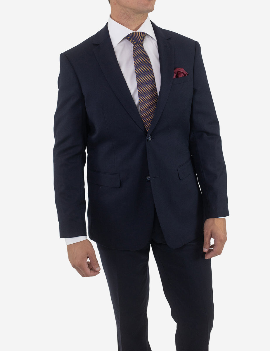 Men's Navy Wool Suit – Karako Suits