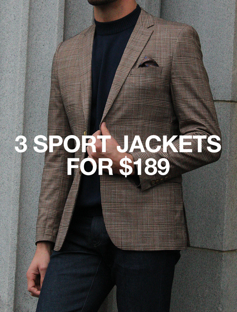 3 Sport Jackets for $189 – Karako Suits