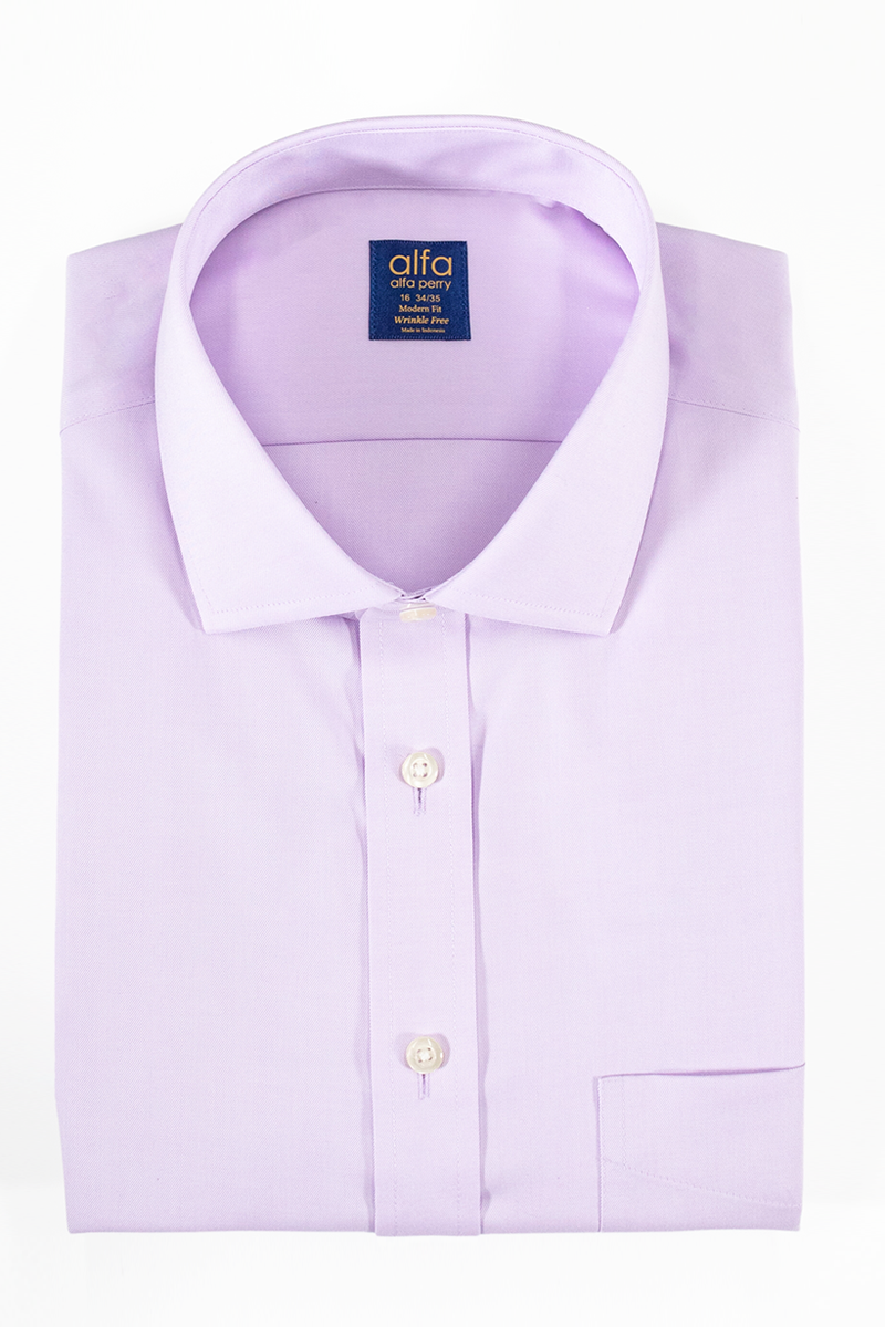 Alfa Perry Lavender 100% Cotton Dress Shirt – Karako Suits