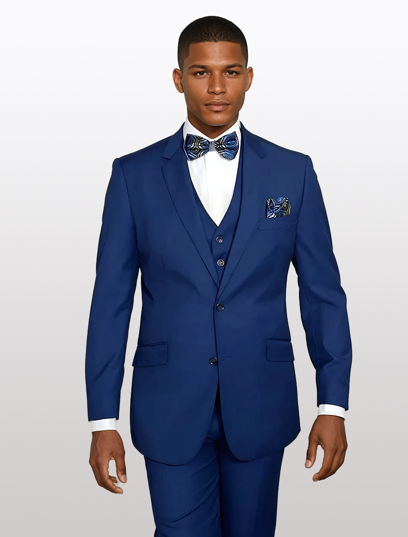 Men's Sapphire Blue Suit – Karako Suits