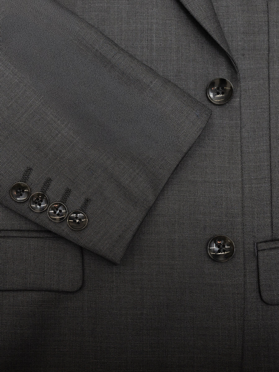 Men's Medium Grey Solid Slim Fit Suit – Karako Suits